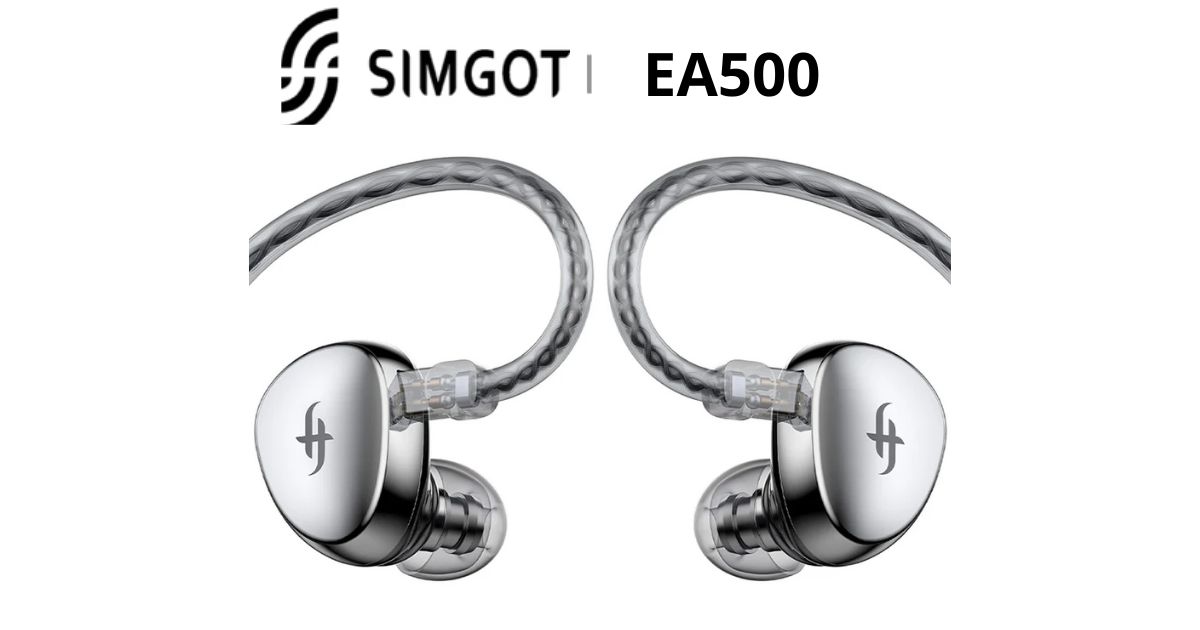 SIMGOT EA500 | IEM Dinámico 10 mm (DLC, boquillas intercambiables, 2-p