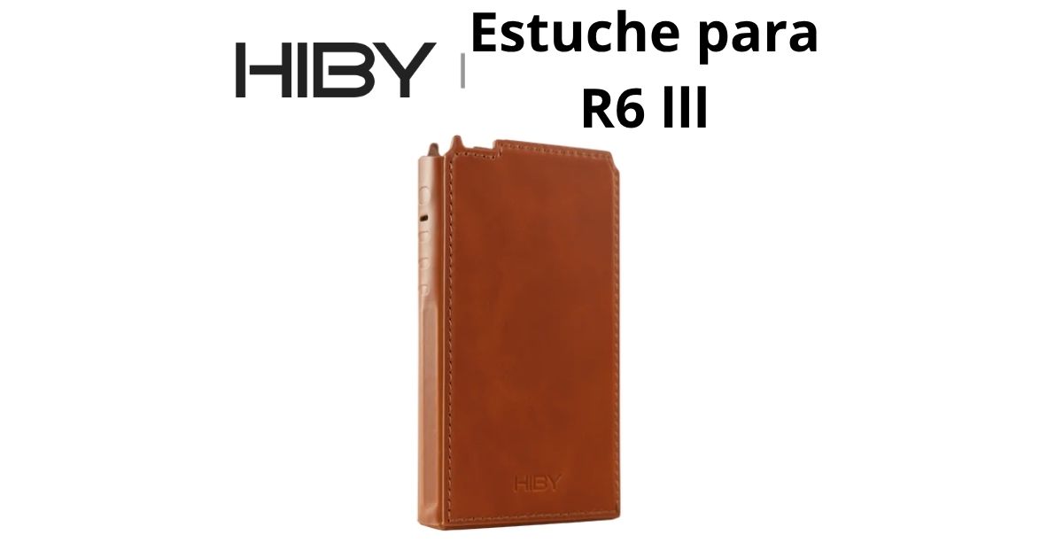 HiBy R6 III (2025) Leather Case – funda cuero PU